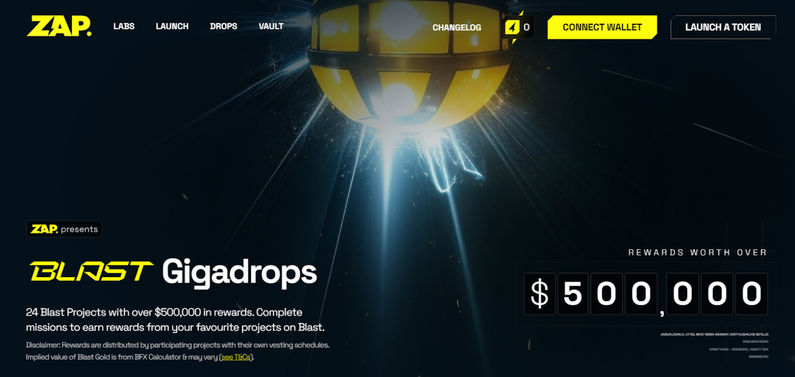 Mengenal ZAP, Platform Launchpad di Jaringan Blast | coinvestasi